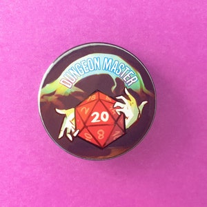 Dungeons and Dragons Buttons - 38mm/1.5 Inch - TTRPG Pinback Button ...