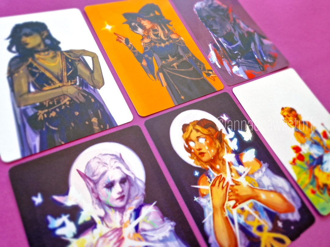 TTRPG OC Art Prints: Original Character Postcards (A6 Size) - Etsy