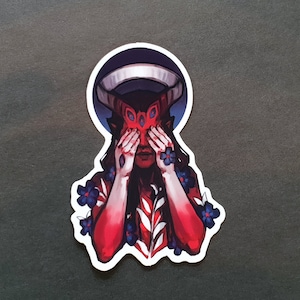 Demon Girl Stickers See No Evil, Hear No Evil, Speak No Evil Matte ...