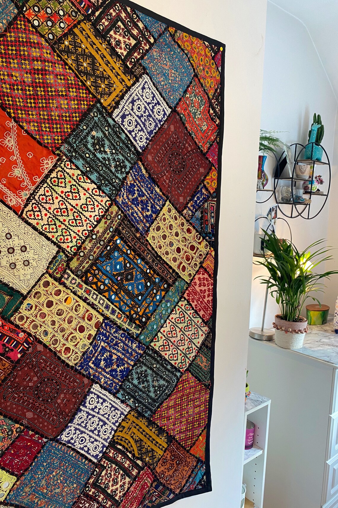 VINTAGE TAPESTRY Pakistani Indian Sindh Patchwork Design - Etsy UK