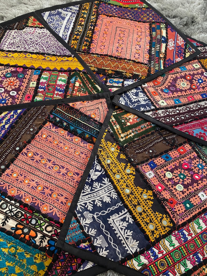 VINTAGE CUSHION COVER - Pakistani Indian Sindh Patchwork Design ...