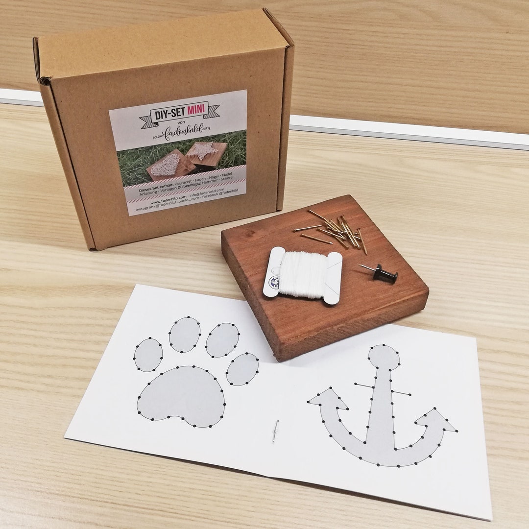 Fadenbild Bastelset Mini 10 X 10 Cm String Art Zum Selbermachen Doit ...
