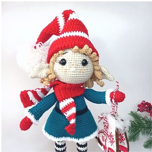 PDF Crochet Pattern Christmas Elfina,elf Doll, Elf Doll Pattern, Elfin ...