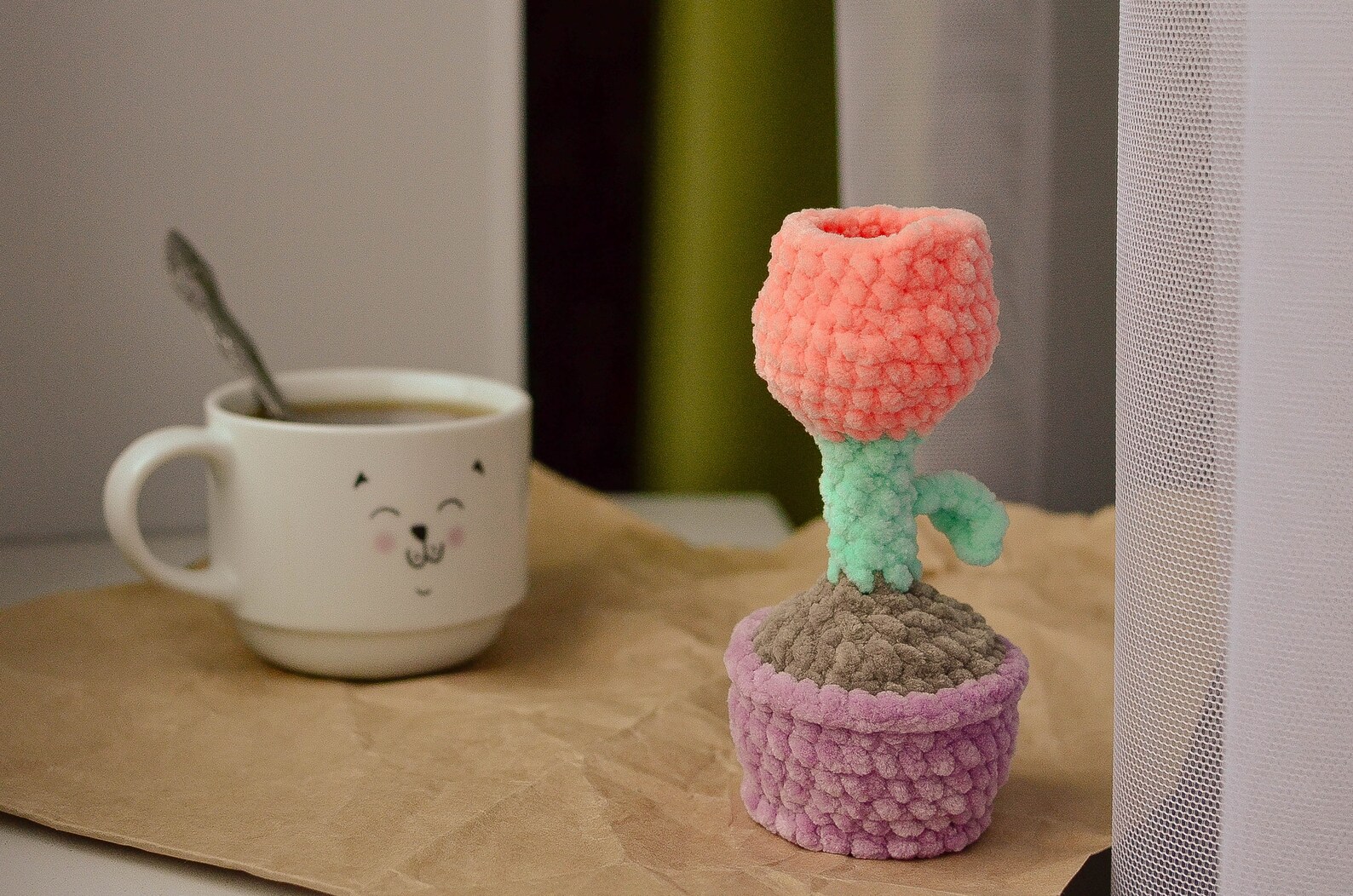 Flowers Crochet Pattern - Mini Amigurumi Pattern - Mini Plant Pot ...