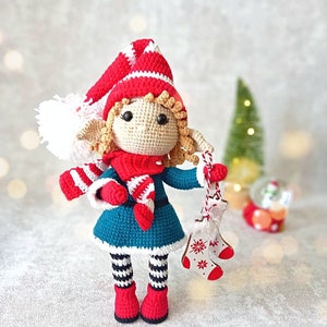 PDF Crochet Pattern Christmas Elfina,elf Doll, Elf Doll Pattern, Elfin ...