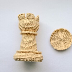 No Sew Chess Piece ROOK Crochet Pattern, Amigurumi Chess Piece ROOK ...