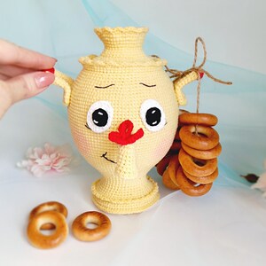 PDF Pattern Samovar, Crochet Samovar, Pattern Crochet Kettle, Crochet ...