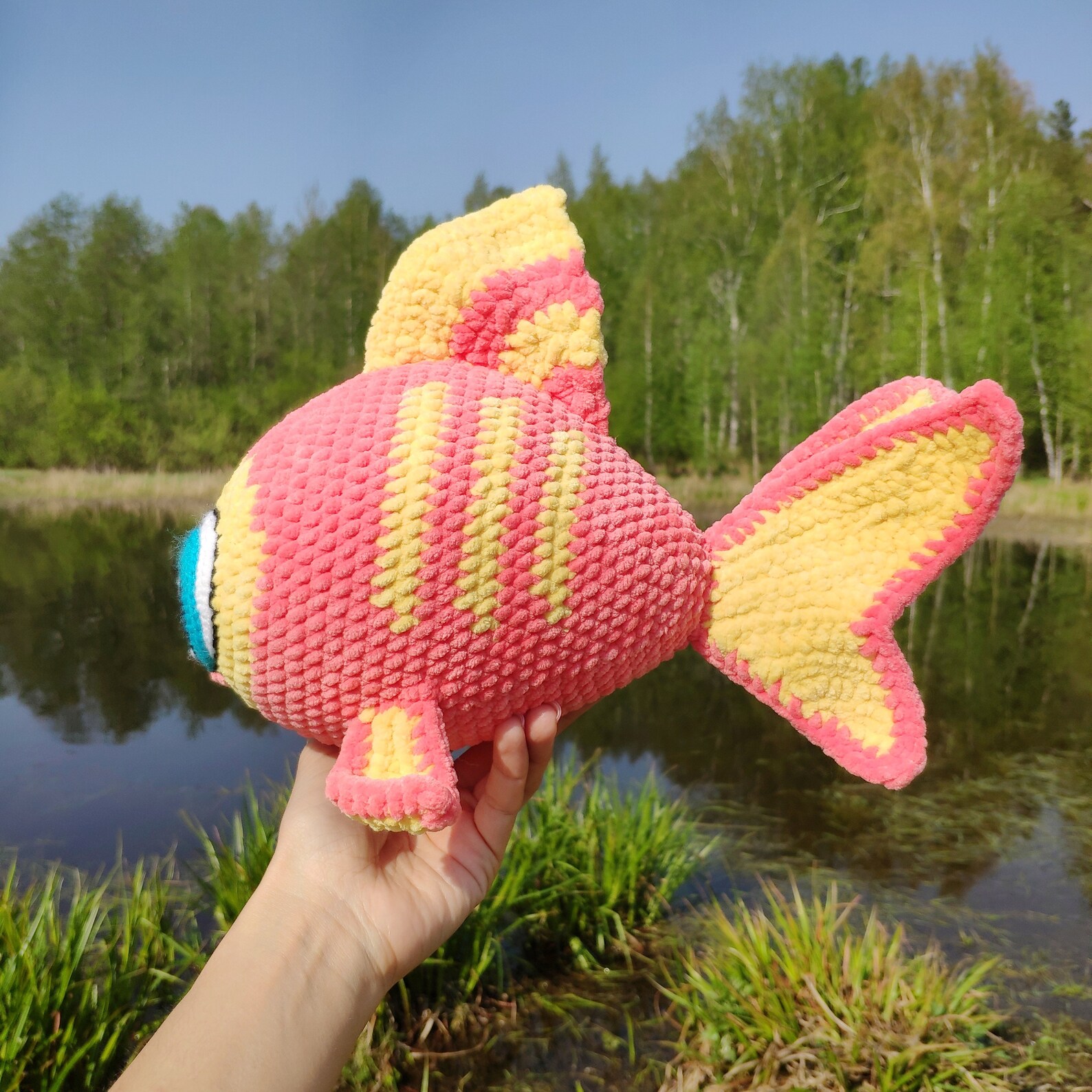 FISH CROCHET PATTERN, Amigurumi Cuddle Fish With Big Eyes, Plush Fish ...