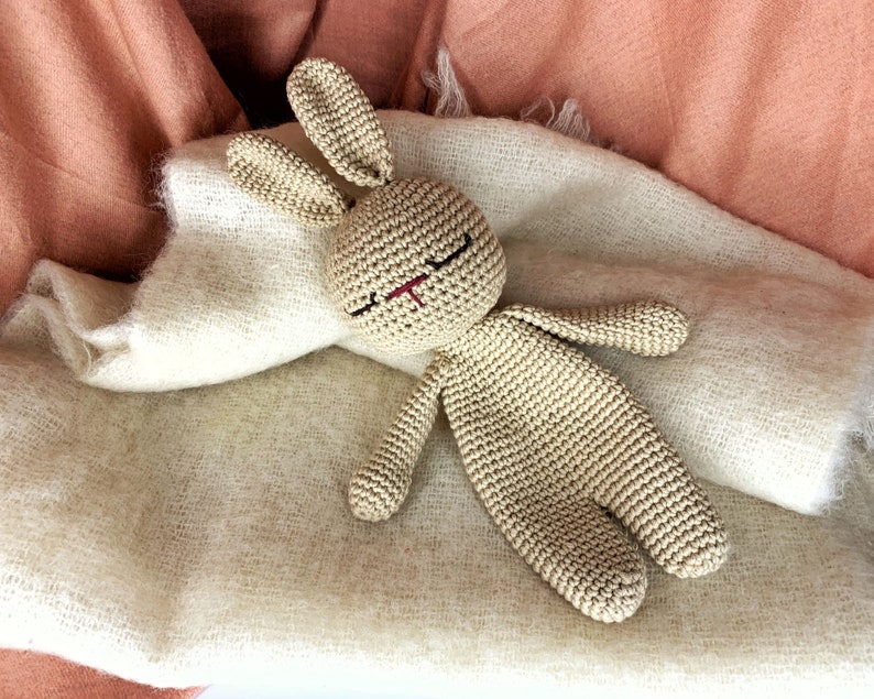 SLEEPING BUNNY Lovey Crochet Pattern Rabbit Amigurumi - Etsy