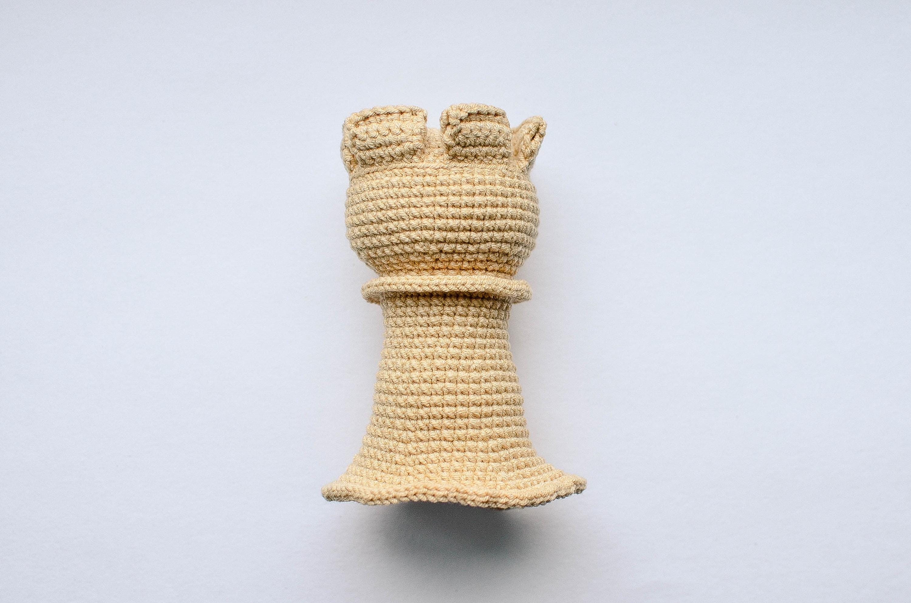 No Sew Chess Piece ROOK Crochet Pattern, Amigurumi Chess Piece ROOK ...