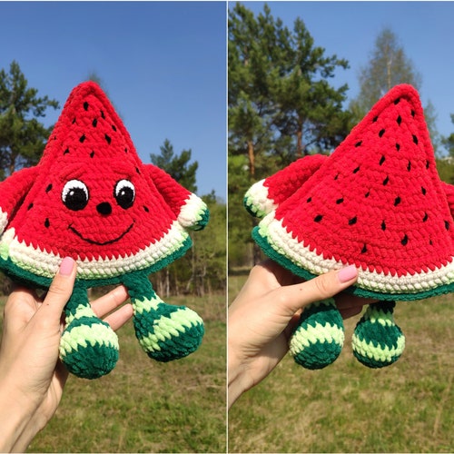 Watermelon Slices Crochet Pattern - Etsy