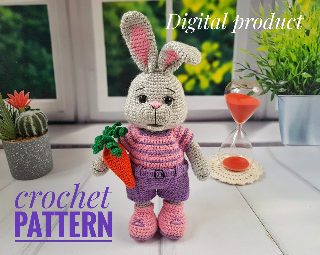 Crochet Bunny Pattern Easter Crochet Pattern Cute Rabbit - Etsy