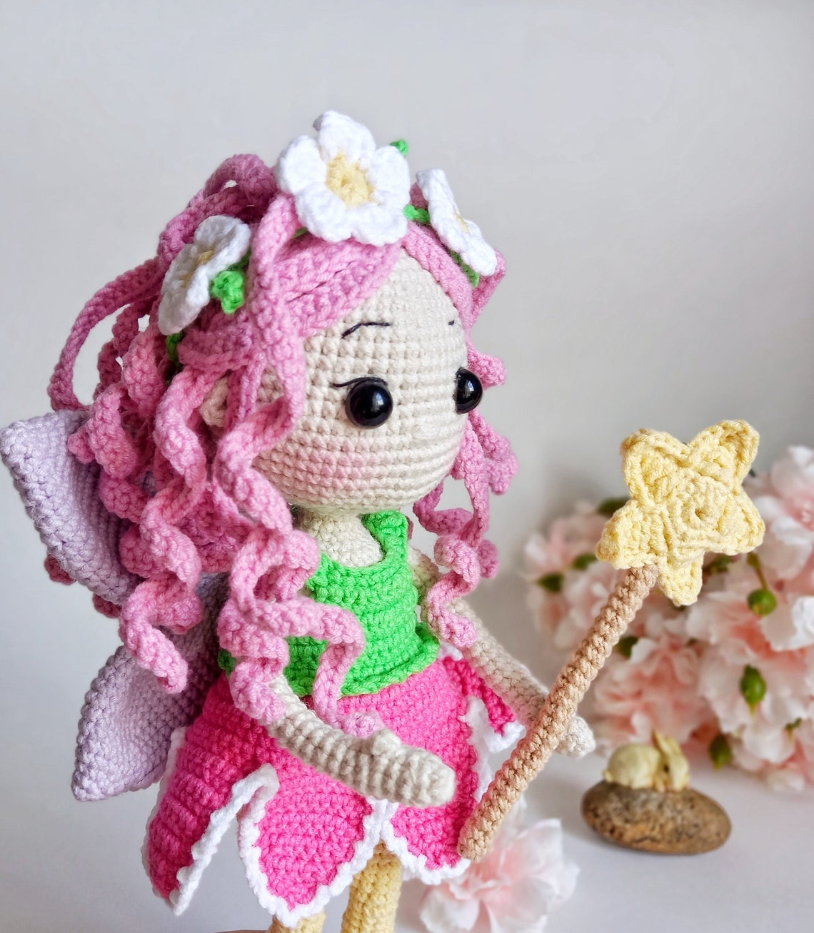 PDF Pattern of Crocheted Fairy Doll Hand Made Doll Amigurumi - Etsy