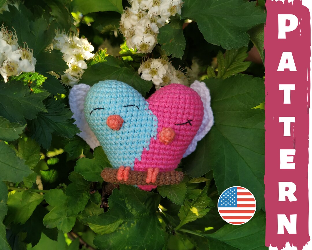 Crochet Keychain Bird Pattern PDF in English - Crochet Christmas ...