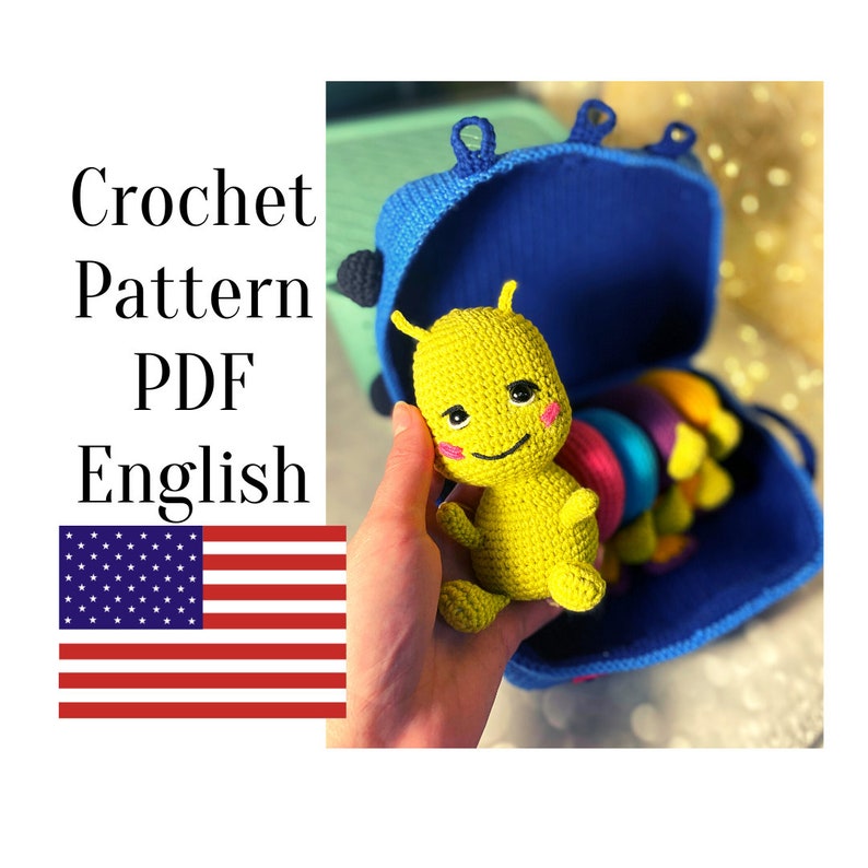 Crochet Caterpillar Pattern Educational Toy Amigurumi - Etsy