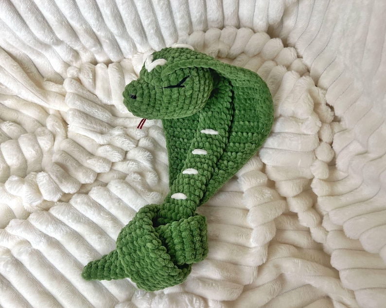 SNAKE Snuggler Lovey Easy Crochet Pattern PDF | Cobra Security Blanket ...
