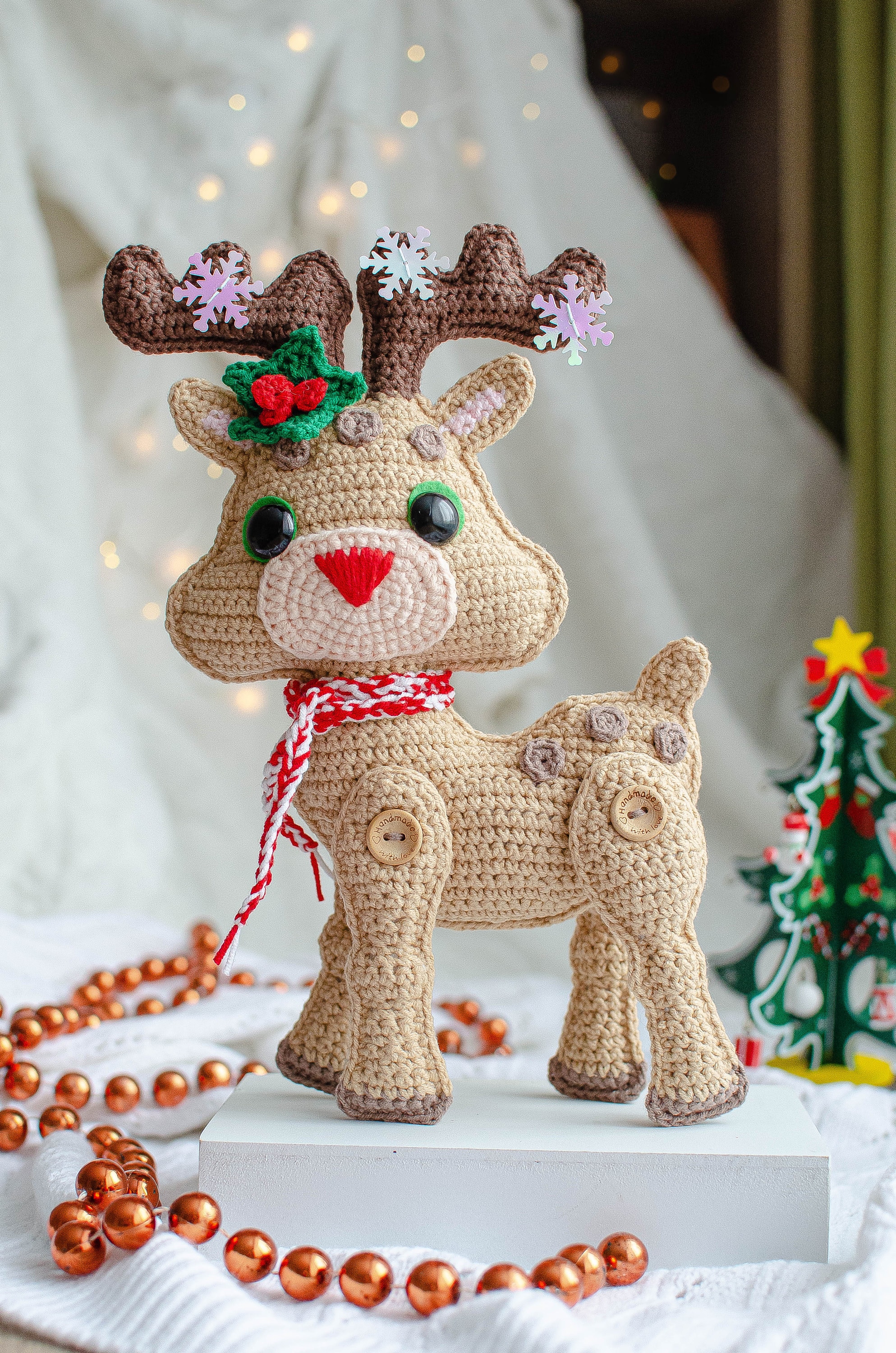 Christmas Moose Crochet Pattern Crochet Reindeer Christmas - Etsy