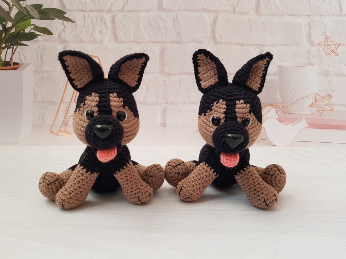 Crochet Pattern Dog German Shepherd Amigurumi Crochet Dog - Etsy