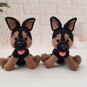 Crochet Pattern Dog German Shepherd, Amigurumi Crochet Dog Pattern ...