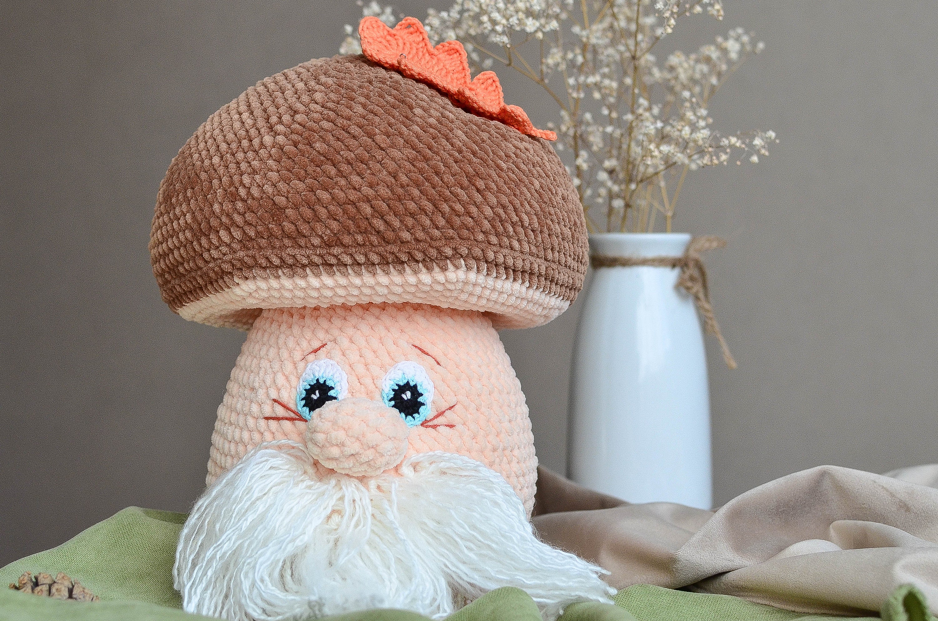 Mushroom Crochet Pattern Giant Crochet Mushroom Amigurumi - Etsy