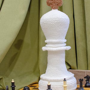 No Sew Chess Piece KING Crochet Pattern, Amigurumi Chess Piece KING ...