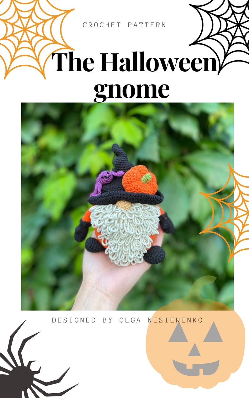 Halloween Gnome Crochet Pattern Witch Gnome Pattern Crochet - Etsy