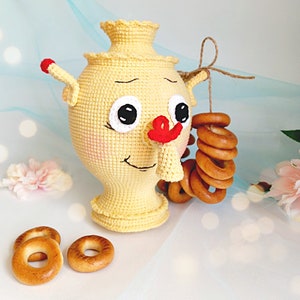PDF Pattern Samovar, Crochet Samovar, Pattern Crochet Kettle, Crochet ...