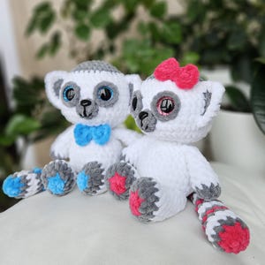 CROCHET LEMUR PATTERN, Amigurumi Plush Lemur Pdf Tutorial, Low Sew ...