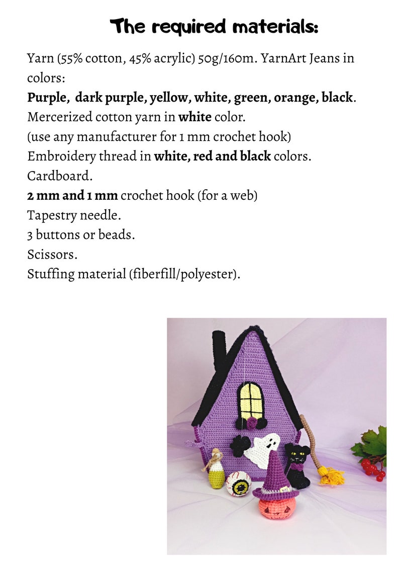 PDF Witch House Pattern Halloween House Pattern Crochet Toy - Etsy
