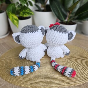 CROCHET LEMUR PATTERN, Amigurumi Plush Lemur Pdf Tutorial, Low Sew ...