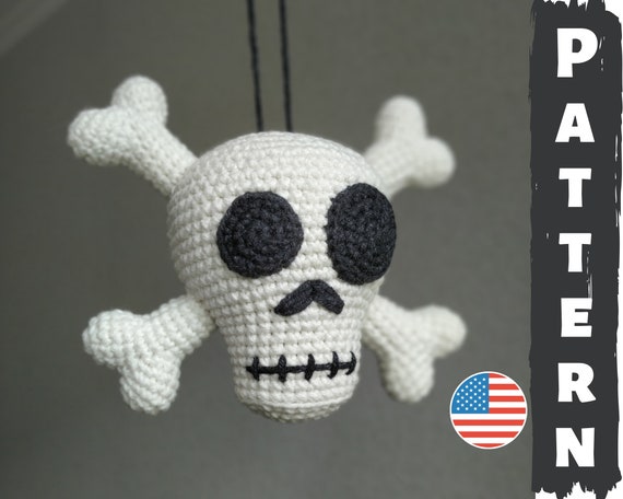 Crochet Pattern Human Skull Amigurumi Halloween Skull - Etsy