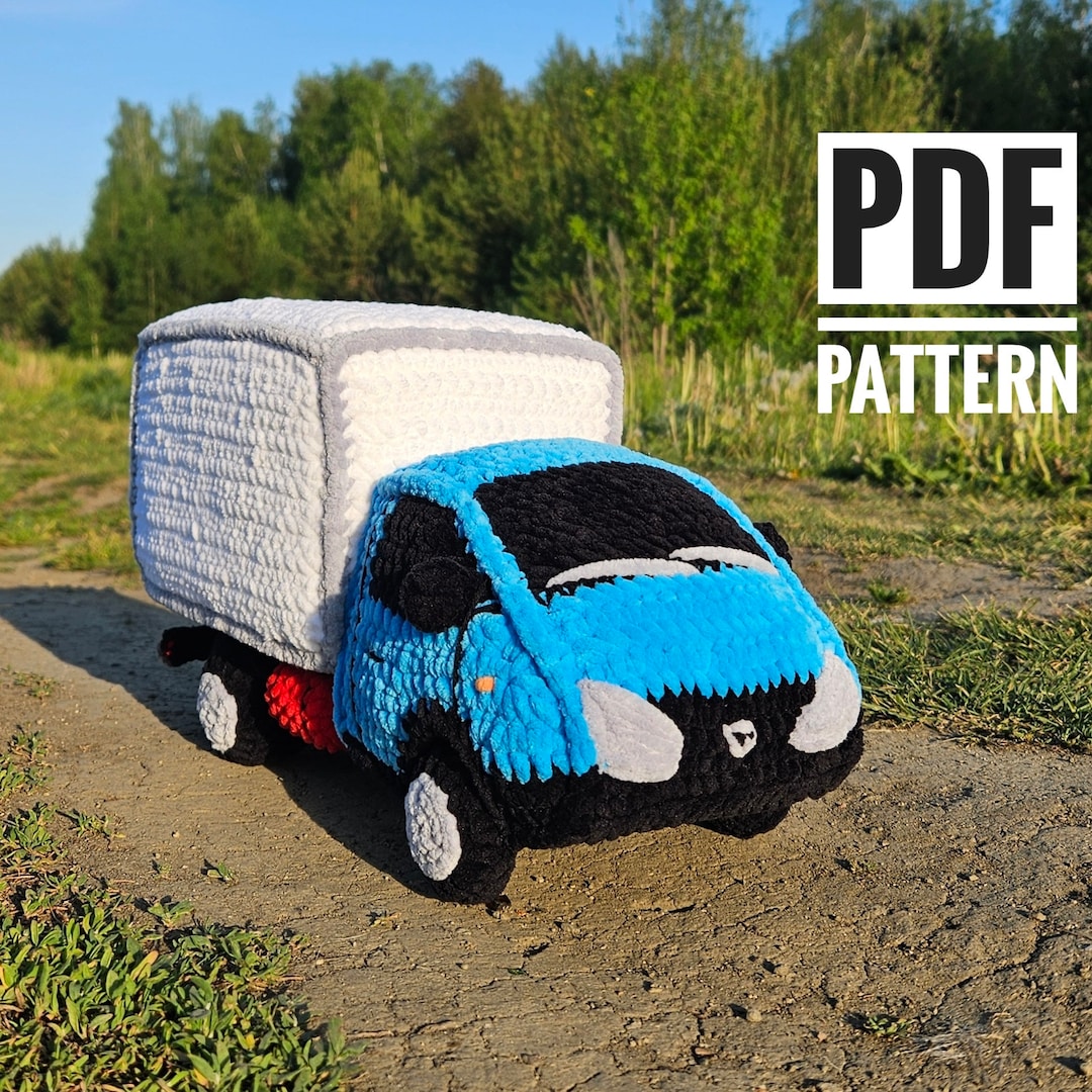Crochet BOX TRUCK Pattern, Amigurumi Lorry Toy, Crochet Car Pdf Pattern ...