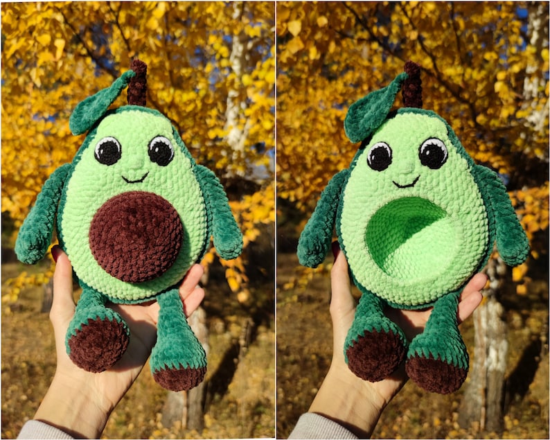 CROCHET Avocado PATTERN Cute Amigurumi Avocado With Seed PDF - Etsy