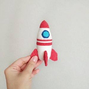 Rocket Crochet Pattern PDF in English , Amigurumi Space Ship Crochet ...