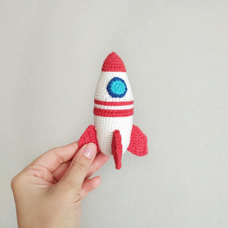 Rocket Crochet Pattern PDF in English Amigurumi Space Ship - Etsy
