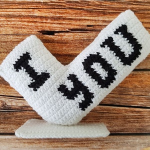 Valentine Crochet Pattern I Love You, Valentines Day Decor, Red Heart ...