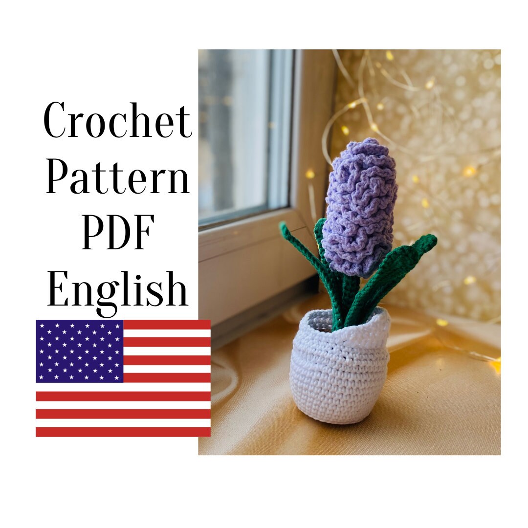 Hyacinth PDF Crochet PATTERN, Amigurumi, Flower, Home Decor, Easter ...