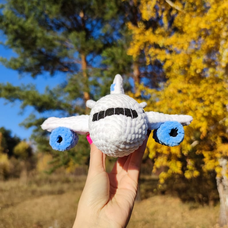 CROCHET AIRPLANE PATTERN Plush Plane Toy Amigurumi Pattern - Etsy
