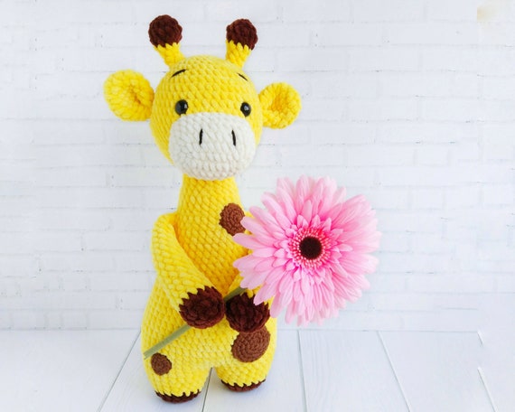 Giraffe Crochet Pattern Amigurumi Plush Giraffe Crochet Cute Etsy