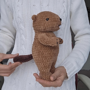 CROCHET BEAVER & NUTRIA Pattern, Amigurumi Plush Capybara, Gopher ...