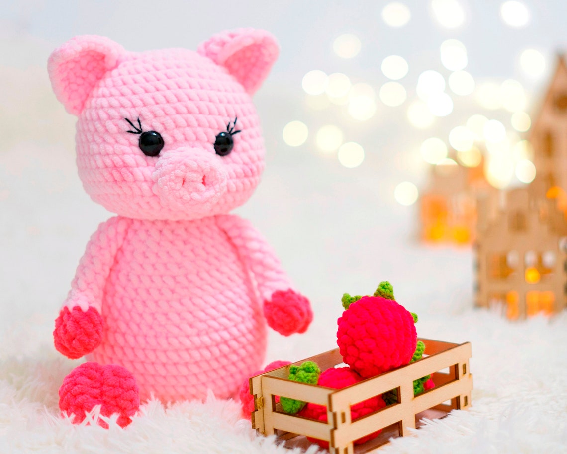 CROCHET PIG in Clothes Pdf Pattern, Amigurumi Plush Piggy Tutorial ...