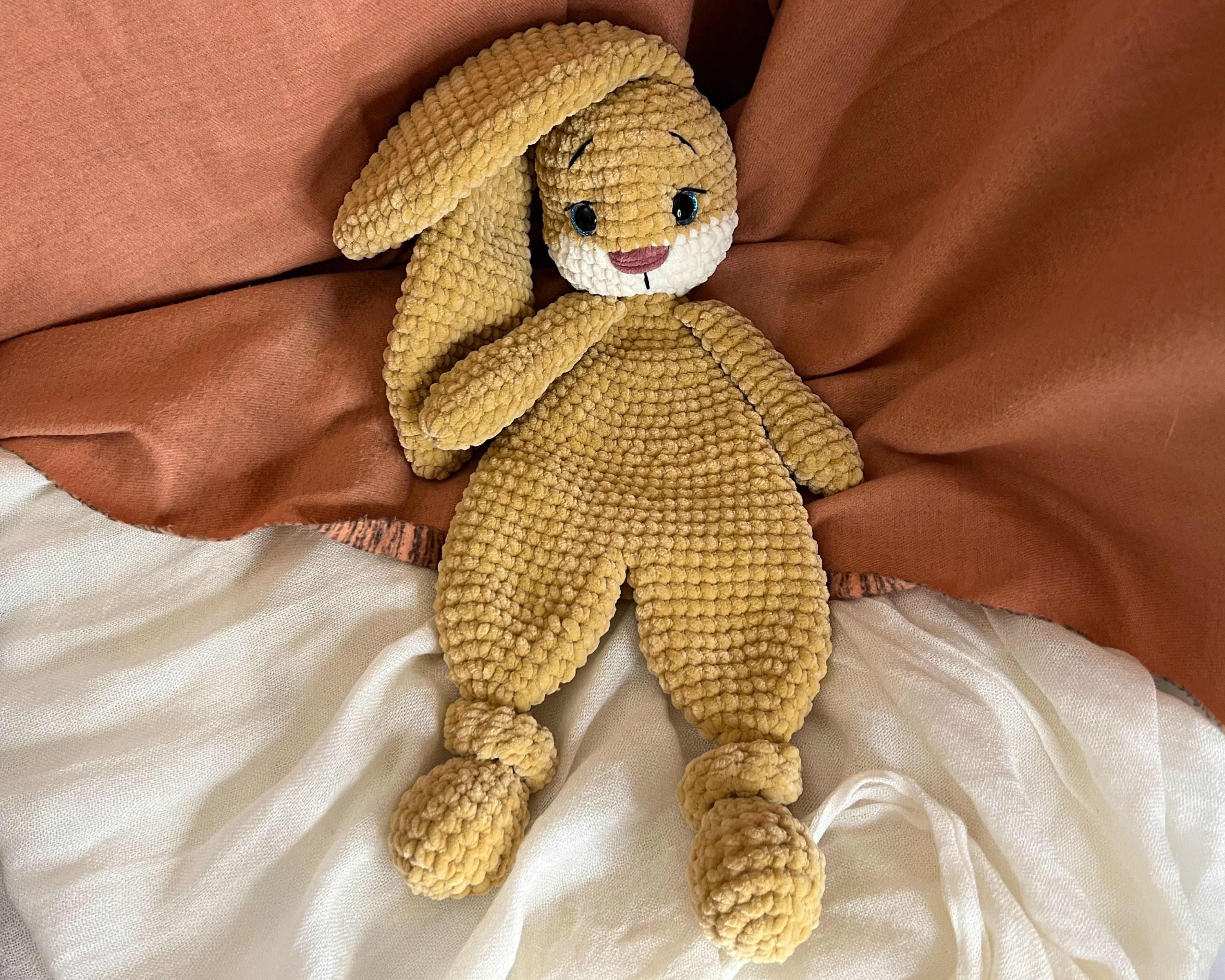 BUNNY Snuggler Plush Lovey Rabbit Security Blanket Toy - Etsy Canada