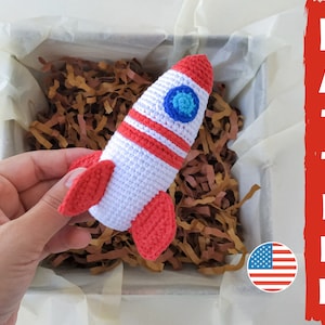 Rocket Crochet Pattern PDF in English , Amigurumi Space Ship Crochet ...