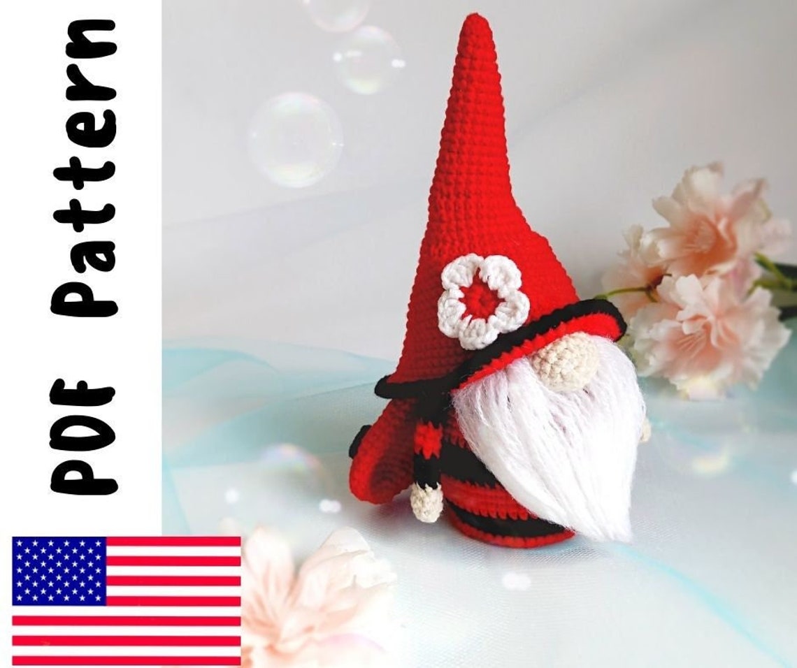 PDF Pattern of Crocheted Gnomes Ladybug Gnome Crochet Toy | Etsy