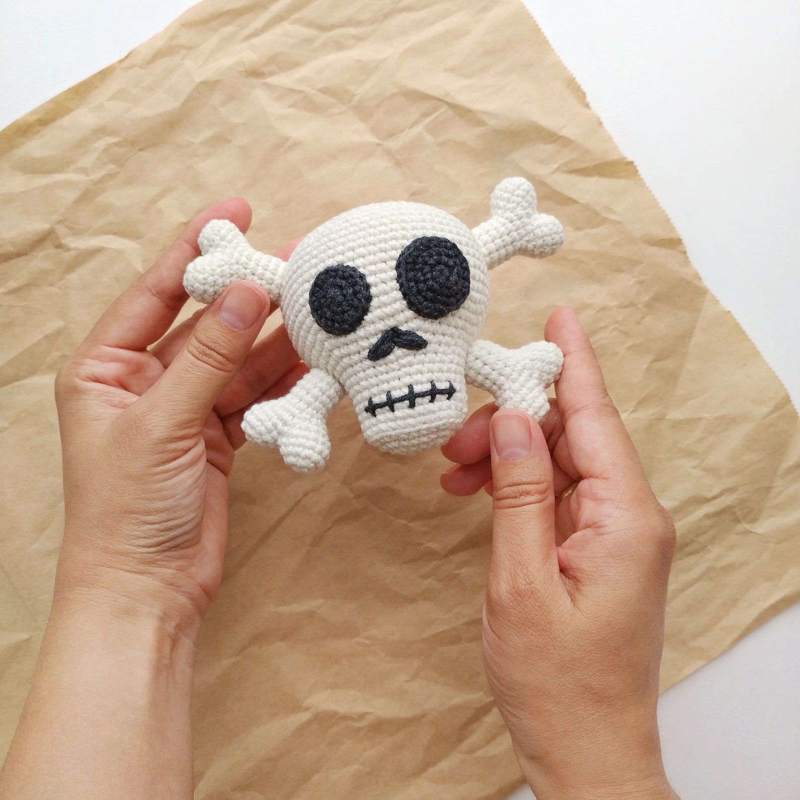 Crochet Pattern Human Skull Amigurumi Halloween Skull - Etsy