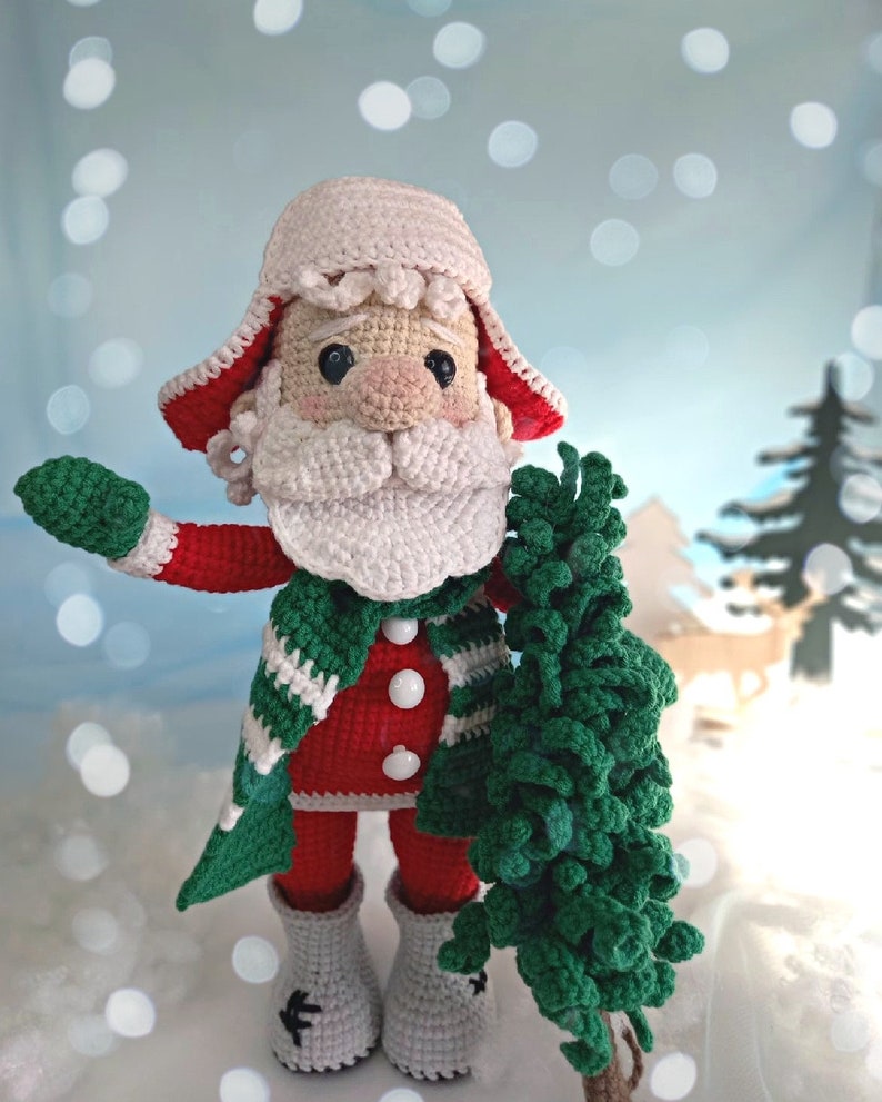 PDF Crocheted Santa Claus Pattern Crocheted Toy for - Etsy
