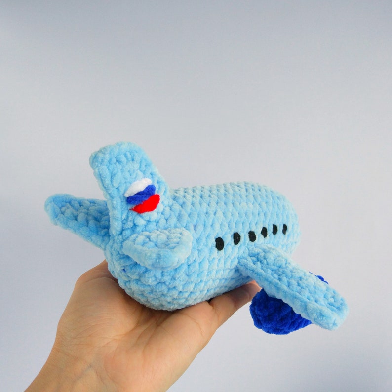CROCHET AIRPLANE PATTERN Plush Plane Toy Amigurumi Pattern - Etsy
