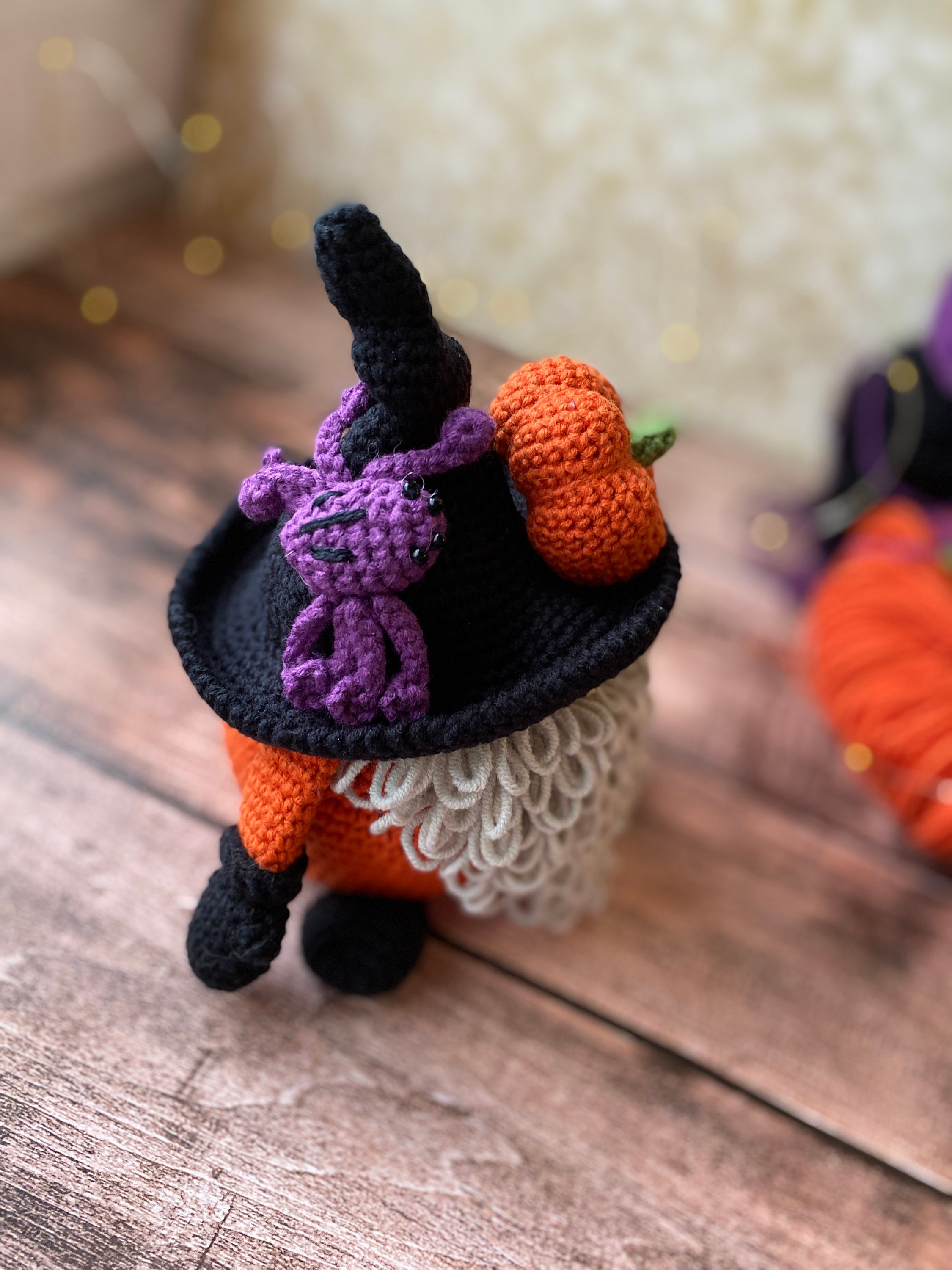Halloween Gnome Crochet Pattern Witch Gnome Pattern Crochet - Etsy