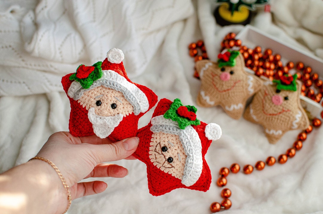 Christmas Stars Santa Crochet Pattern Amigurumi Patterns Pdf - Etsy