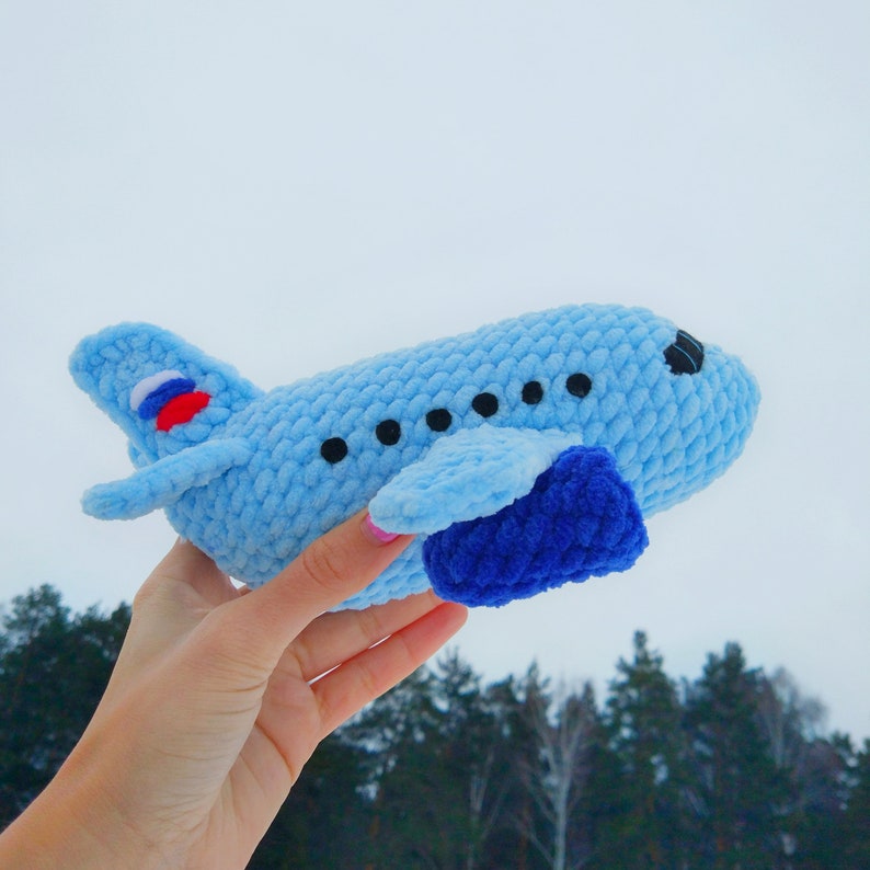 CROCHET AIRPLANE PATTERN Plush Plane Toy Amigurumi Pattern - Etsy